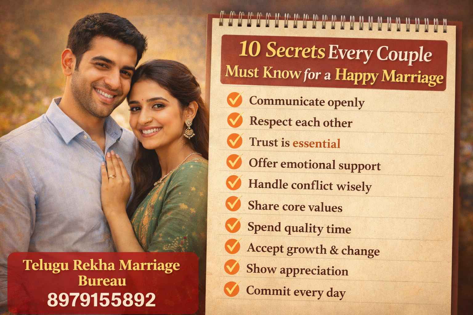 10 Secrets Every Couple Must Know for a Happy Marriage